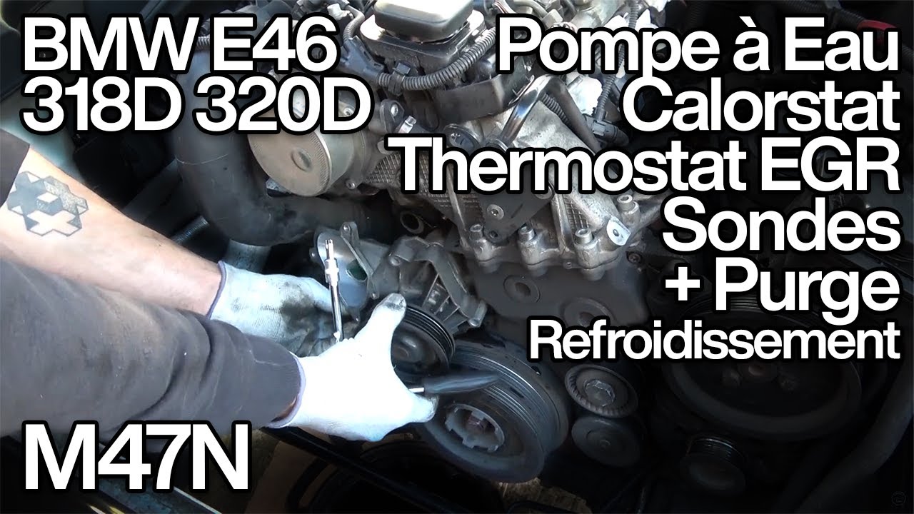 Tuto Pompe à Eau Calorstat Purge Refroidissement BMW E46 M47N - YouTube