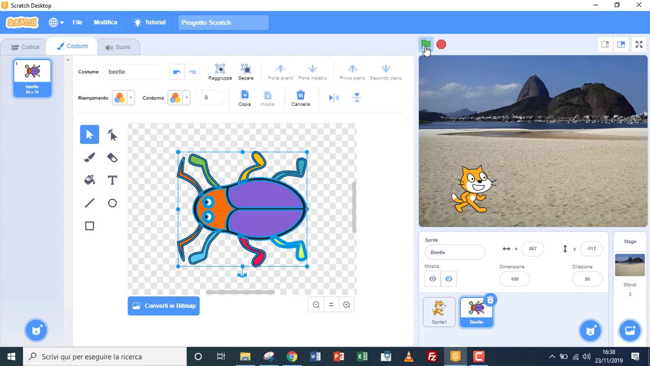 Muovere gli sprite in Scratch 3 - YouTube