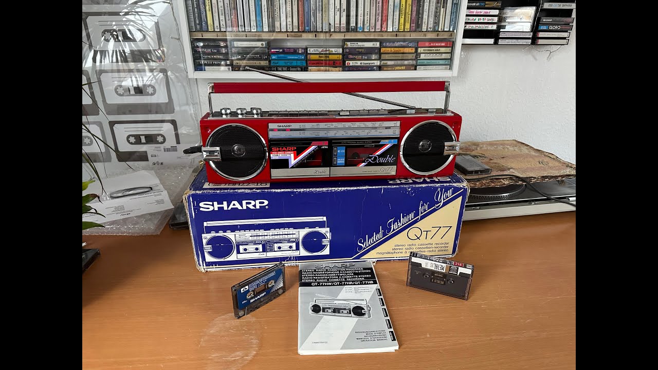 Sharp QT-77 HR (red).Japan on a TDK melal. Golden 80s. - YouTube