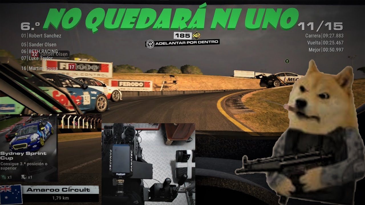 GRID |EP10| Fanatec DD1|SYDNEY MEME EDITION - YouTube