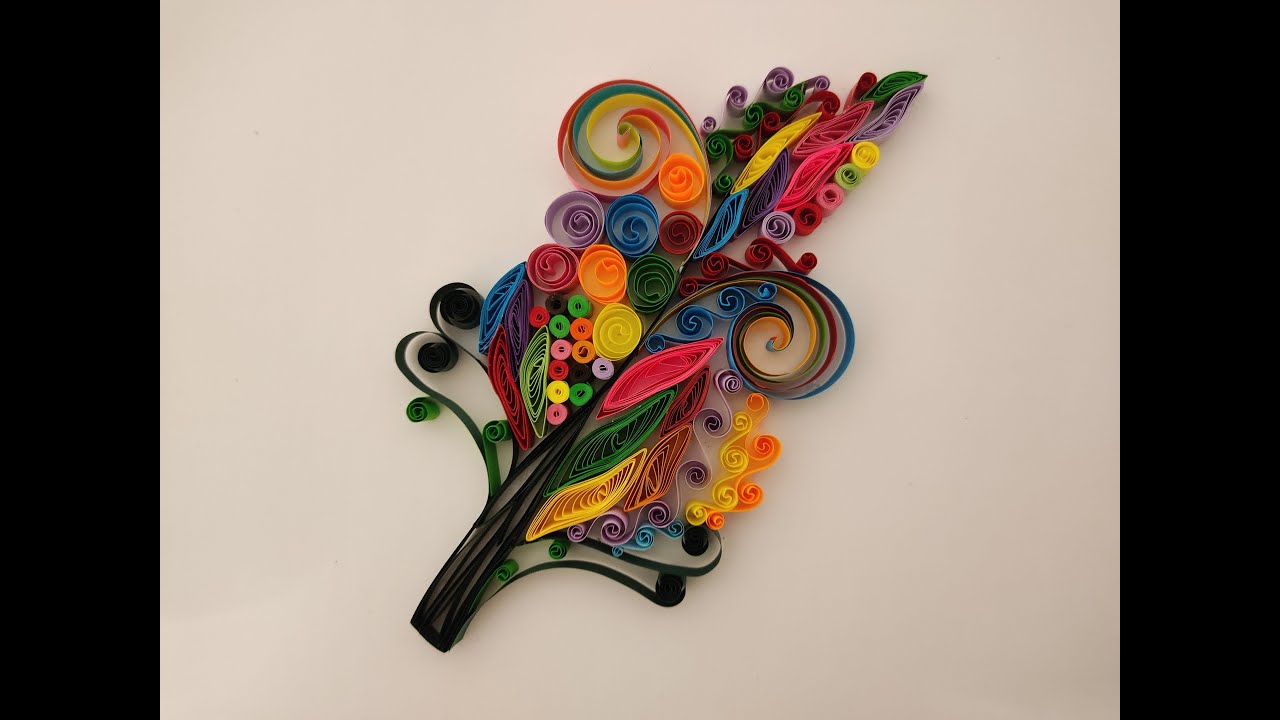 Feather Quilling Tutorial - YouTube