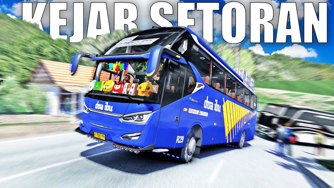 BUS DOA IBU DENGAN SUSPENSI SUPER EMPUK, OLENG KANAN KIRI | ETS2 MOD ...