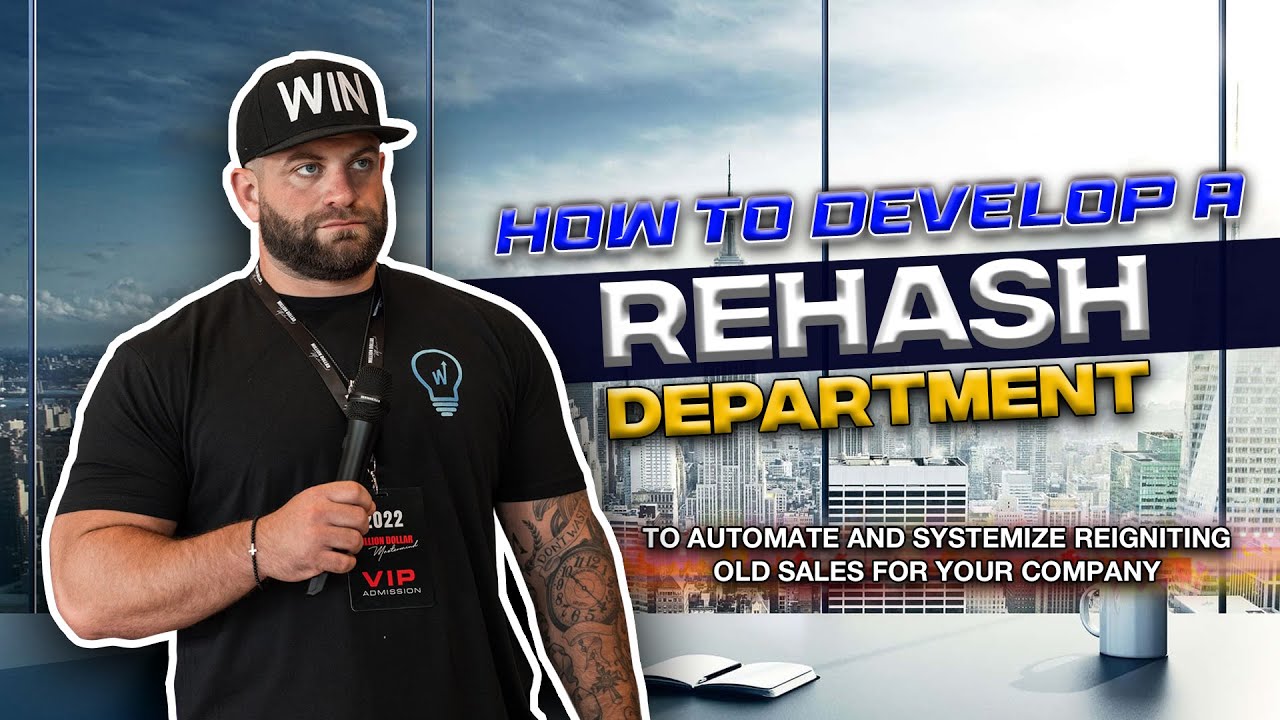 How to develop a REHASH DEPARTMENT - YouTube