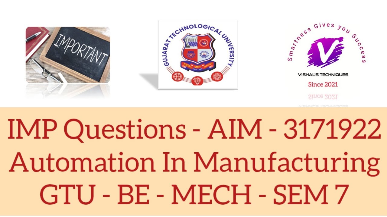 IMP Questions of AIM 3171922 | GTU IMP Mechanical Engineering ...