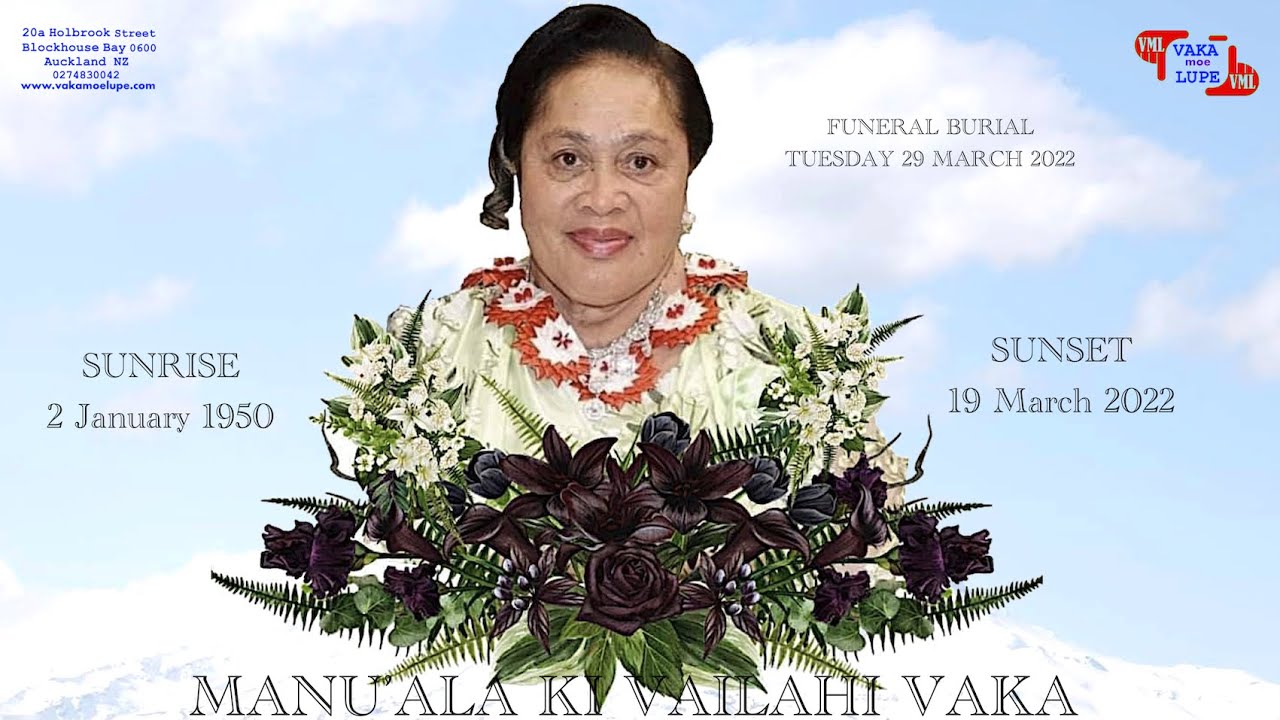 Burial Fakahekeheka Fakamavae pea mo MANU'ALA KI VAILAHI VAKA - YouTube