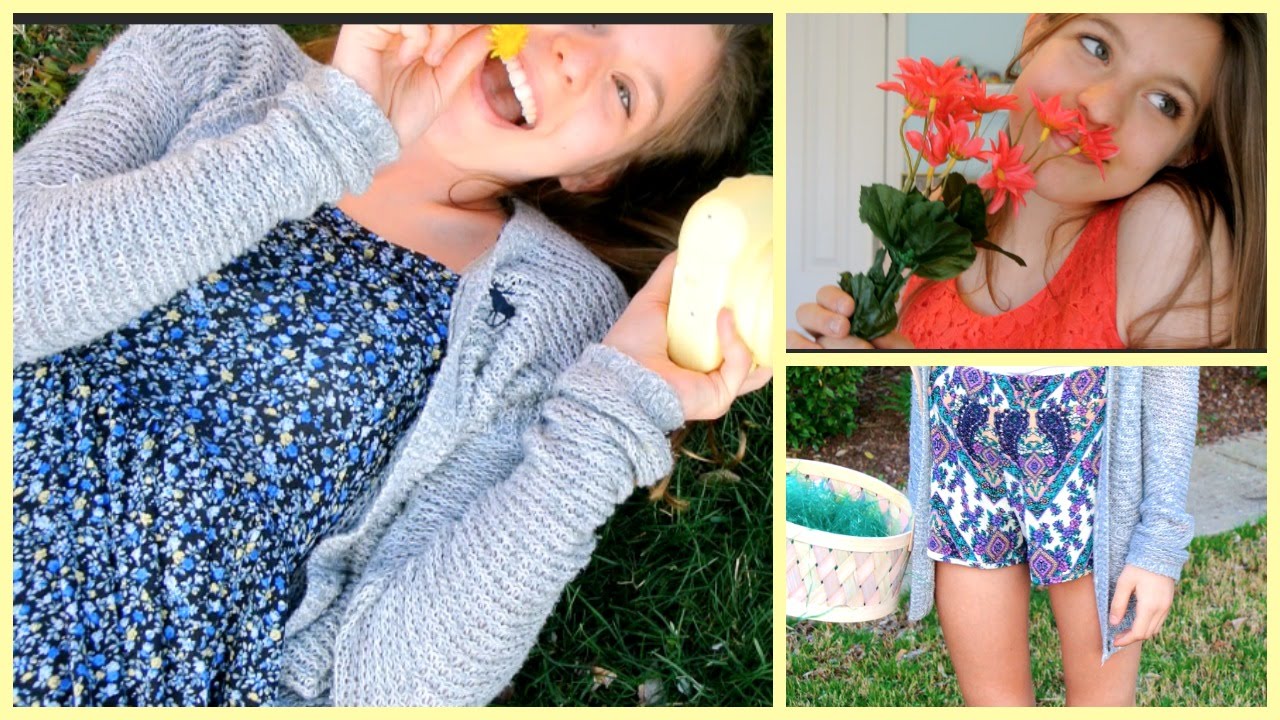 Easter Outfits + DIY Easter Basket! - YouTube