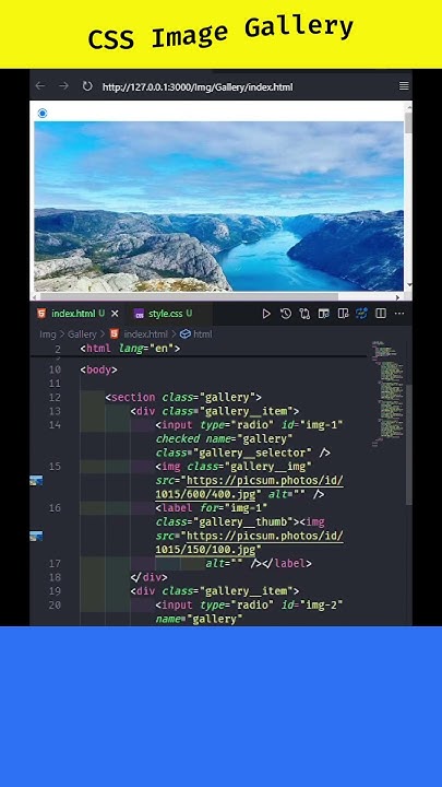 Image Gallery with CSS Only No JavaScript Needed! - YouTube
