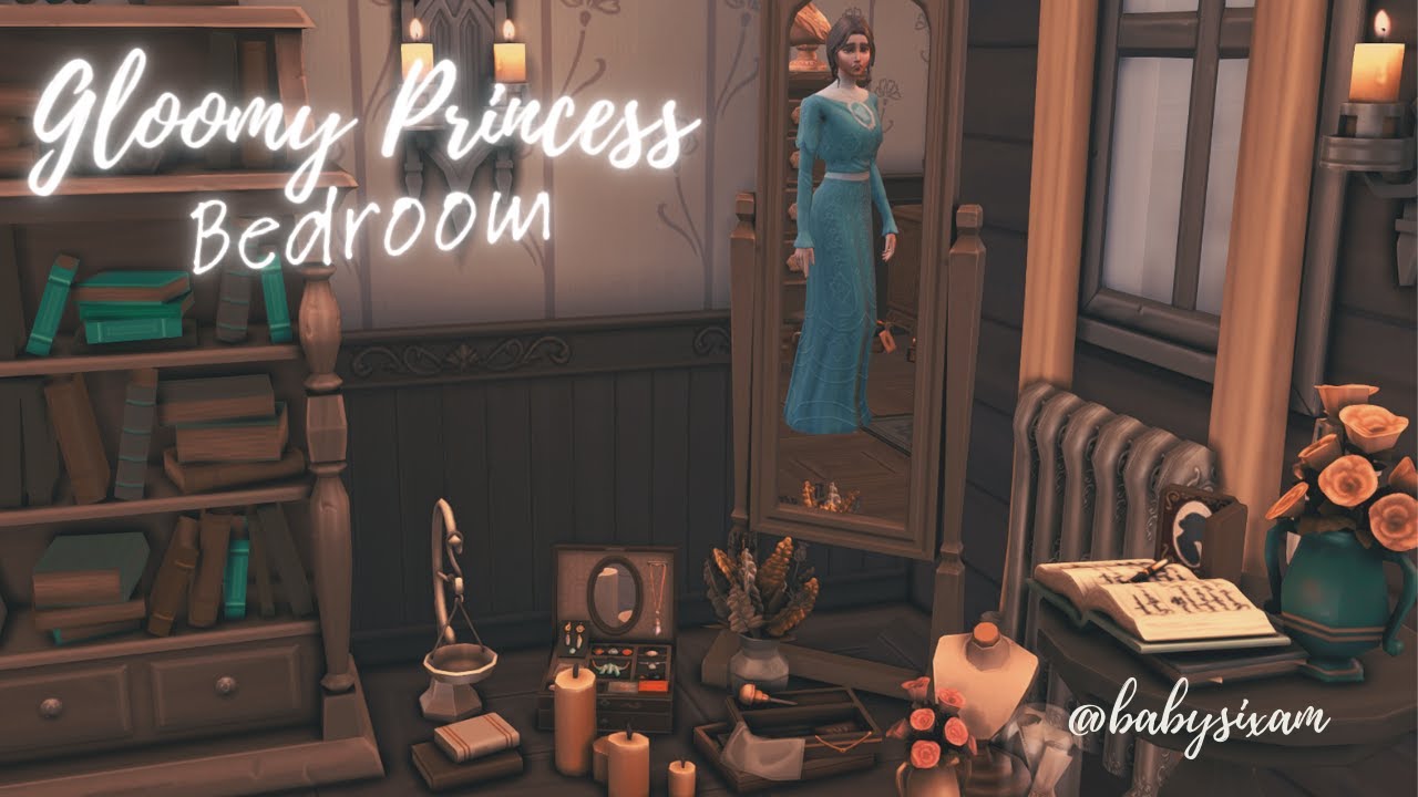 Bedroom for a Gloomy Princess | The Sims 4 | Stop Motion Build - YouTube