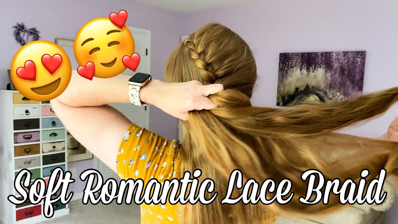 Lace Braid Hairstyle for Long Hair - YouTube