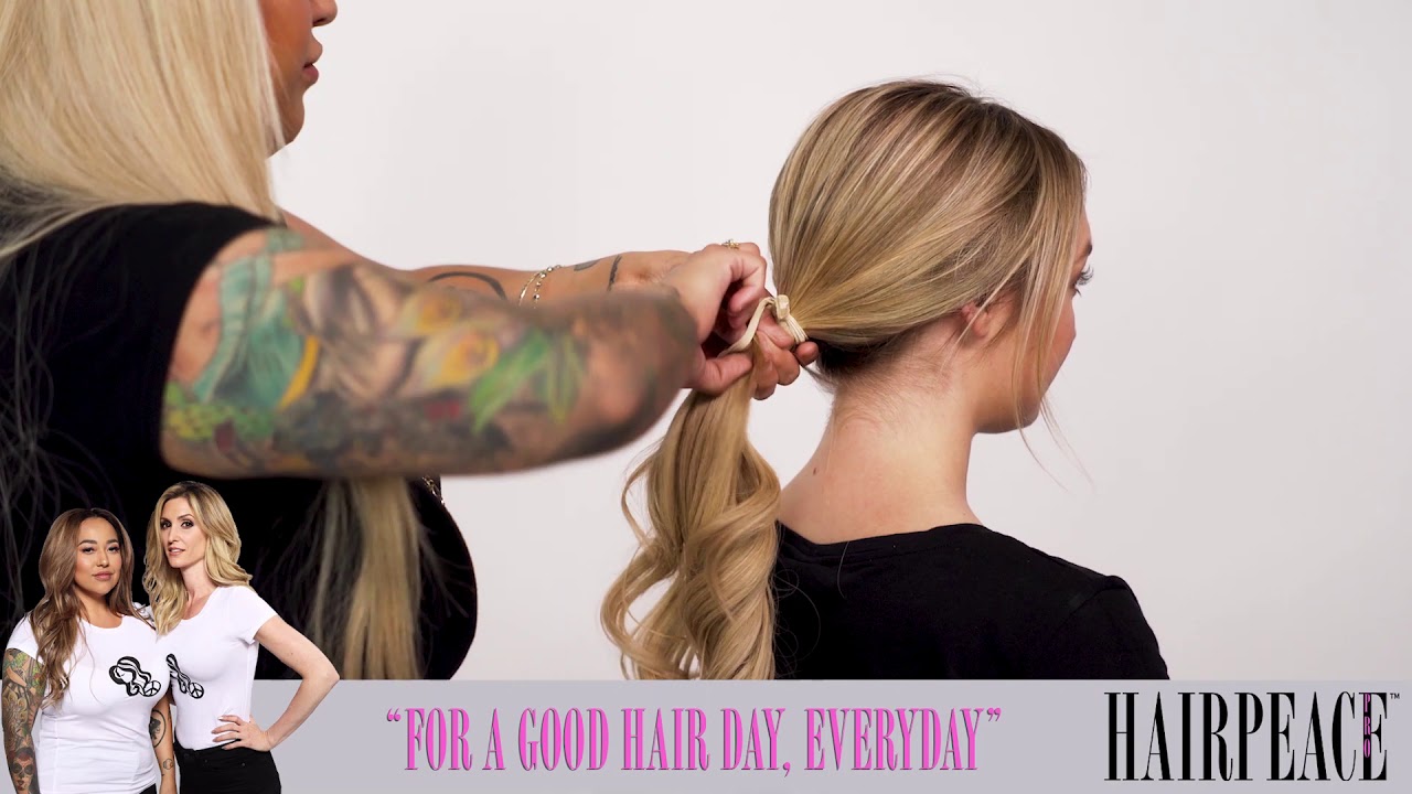 HairPeace Pro- The Wigstension™️- Low Pony Tutorial - YouTube