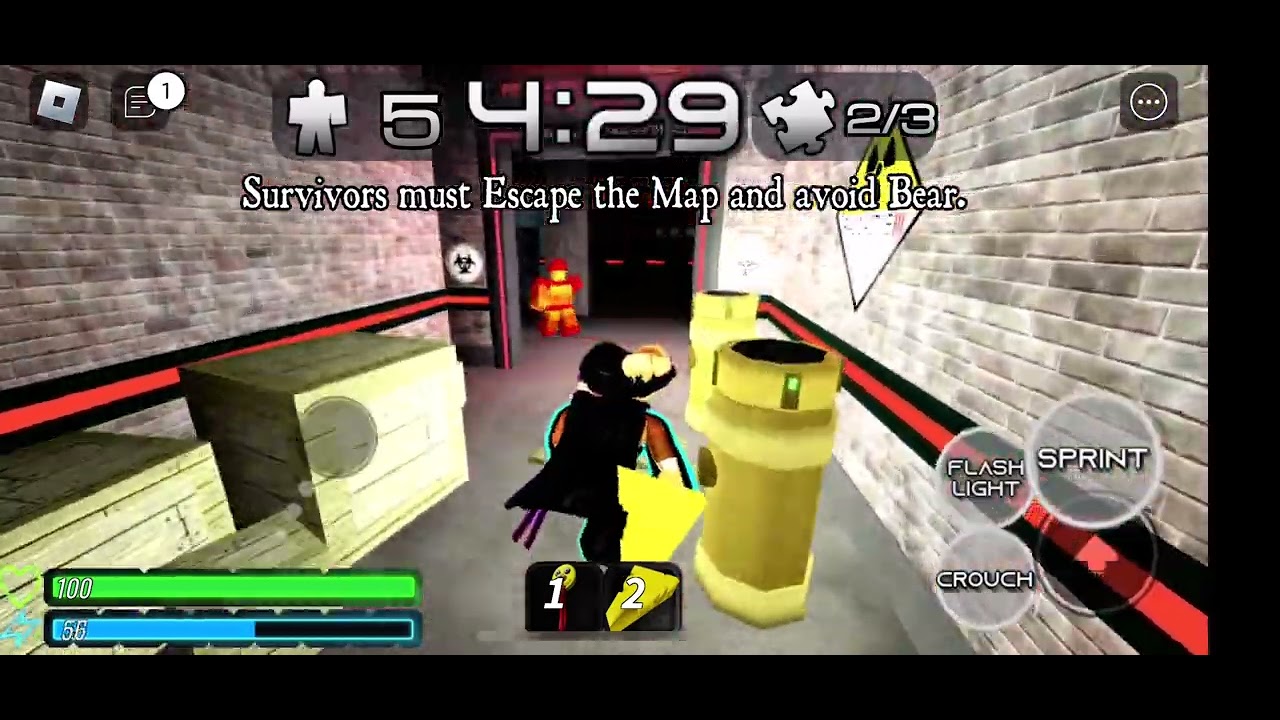 escaping Lab 56 in Bear* Roblox. I was so close to die but escaped ...