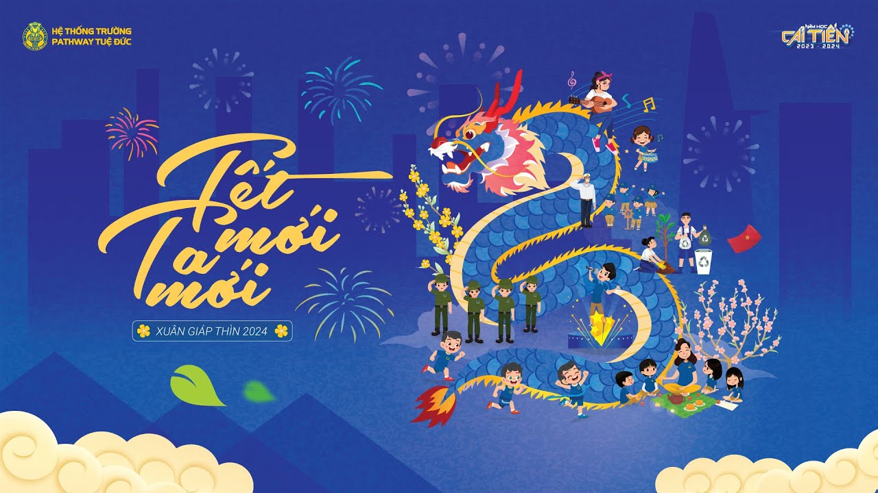 LỜI CHÚC NHÂN DỊP XUÂN GIÁP THÌN 2024 | MẦM NON PATHWAY TUỆ ĐỨC - CƠ SỞ LÊ THỊ RIÊNG - YouTube