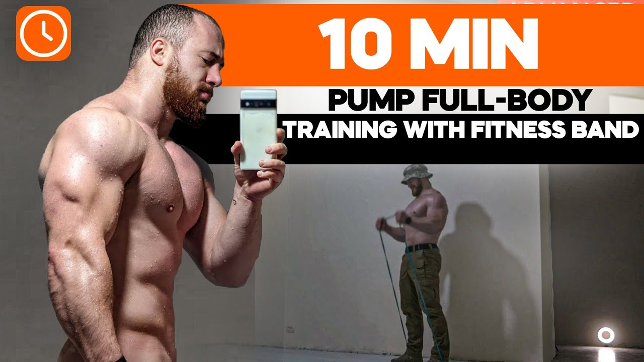 How to Pump Full Body at Home in 10 Min. Using a Fitness Band - YouTube