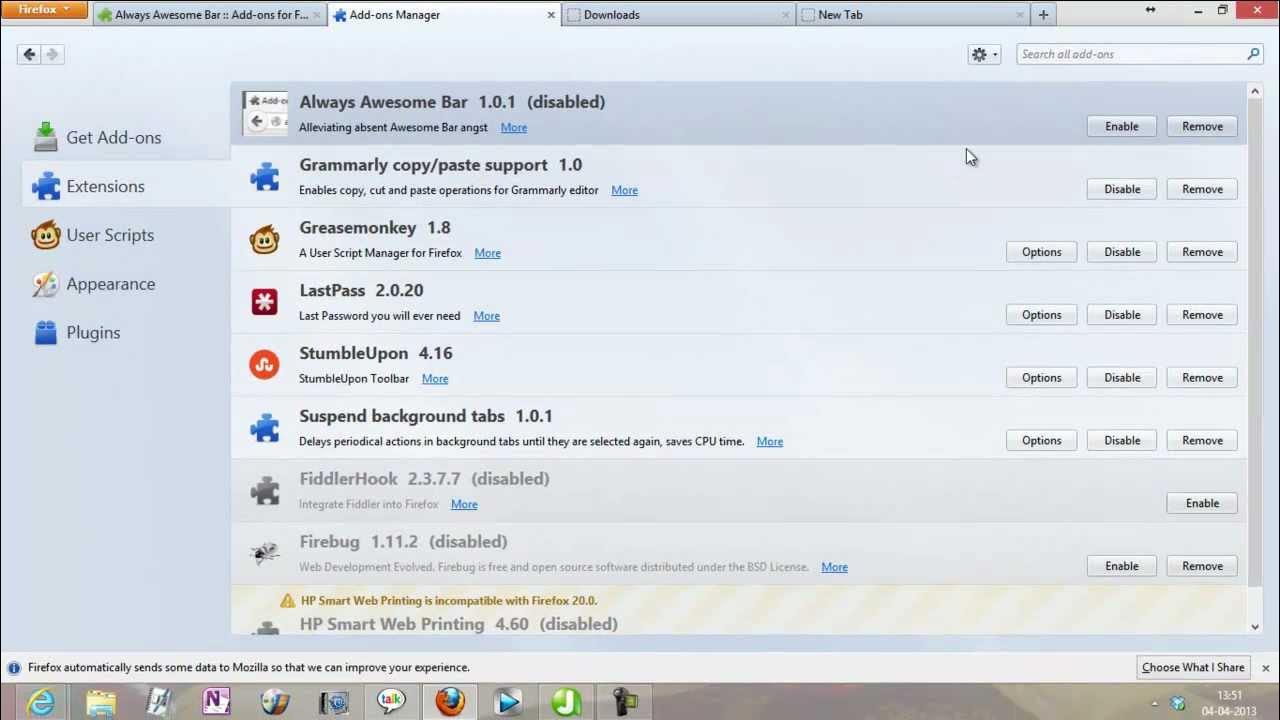 How to Always Display Firefox's Address Bar for All Website - YouTube