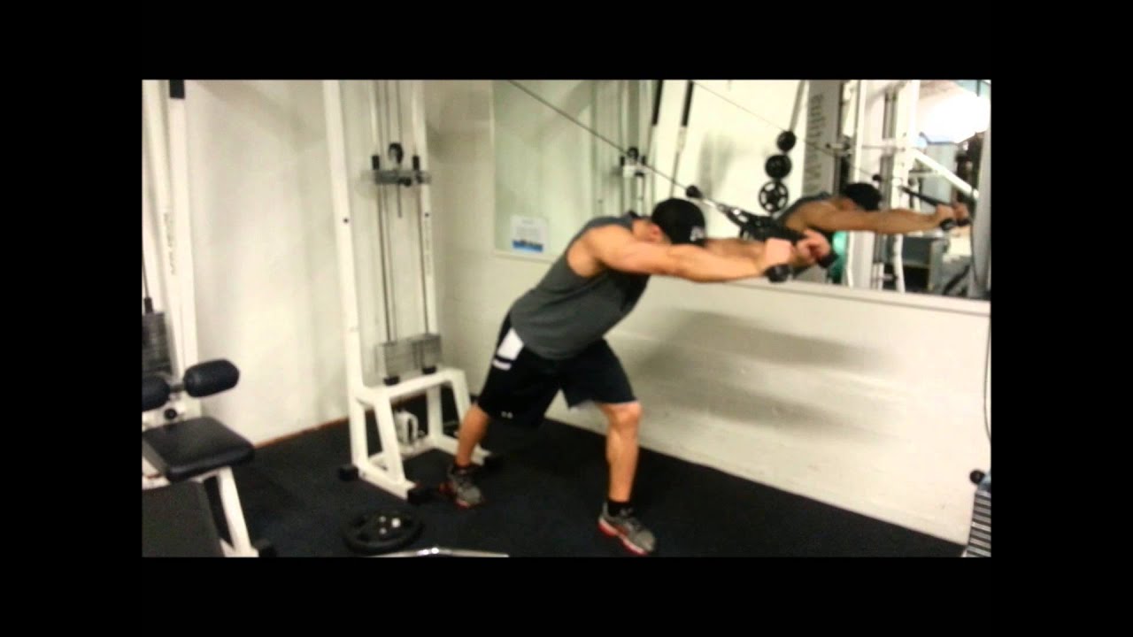 Tricep Overhead Rope Extensions / Þríhöfði með kaðli fyrir ofan höfuð ...