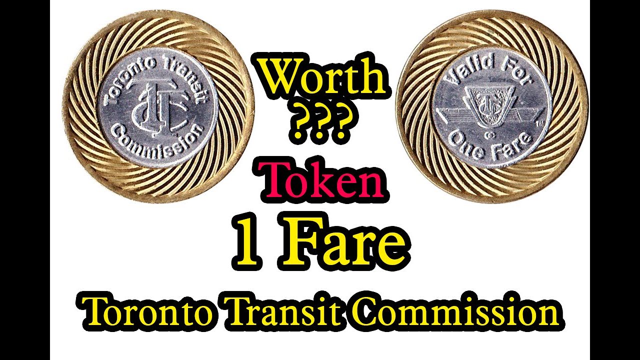 1 Fare -Toronto Transit Commission Bimetallic-2006 -2008 Transit Token ...