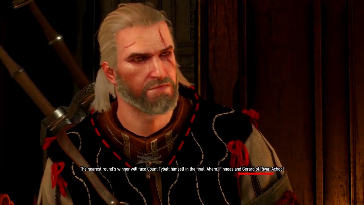 Witcher 3 - Funny Scene - Geralt becomes Gerard (and Gilbert) - YouTube