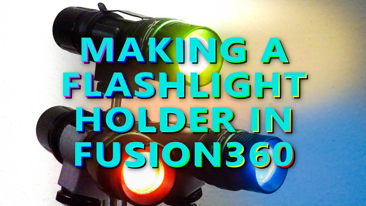 Making a tripod mountable flashlight holder - YouTube