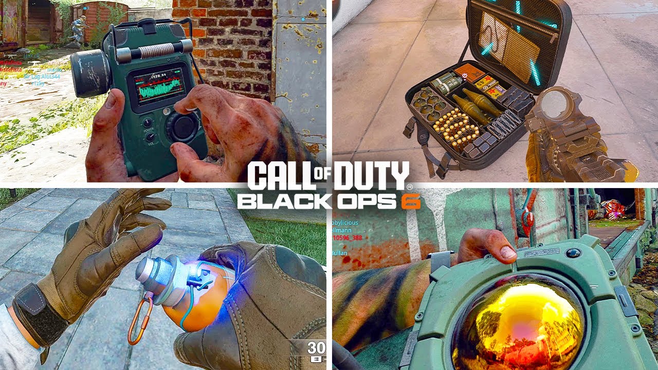 Call of Duty Black Ops 6 - All Lethals/Tacticals & Field Upgrades - YouTube
