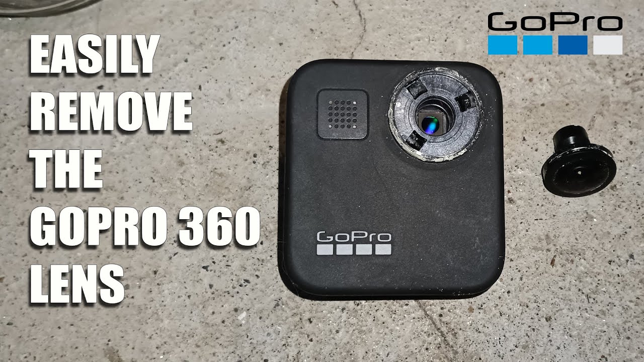 Gopro Max 360 lenses are very easy to remove - YouTube