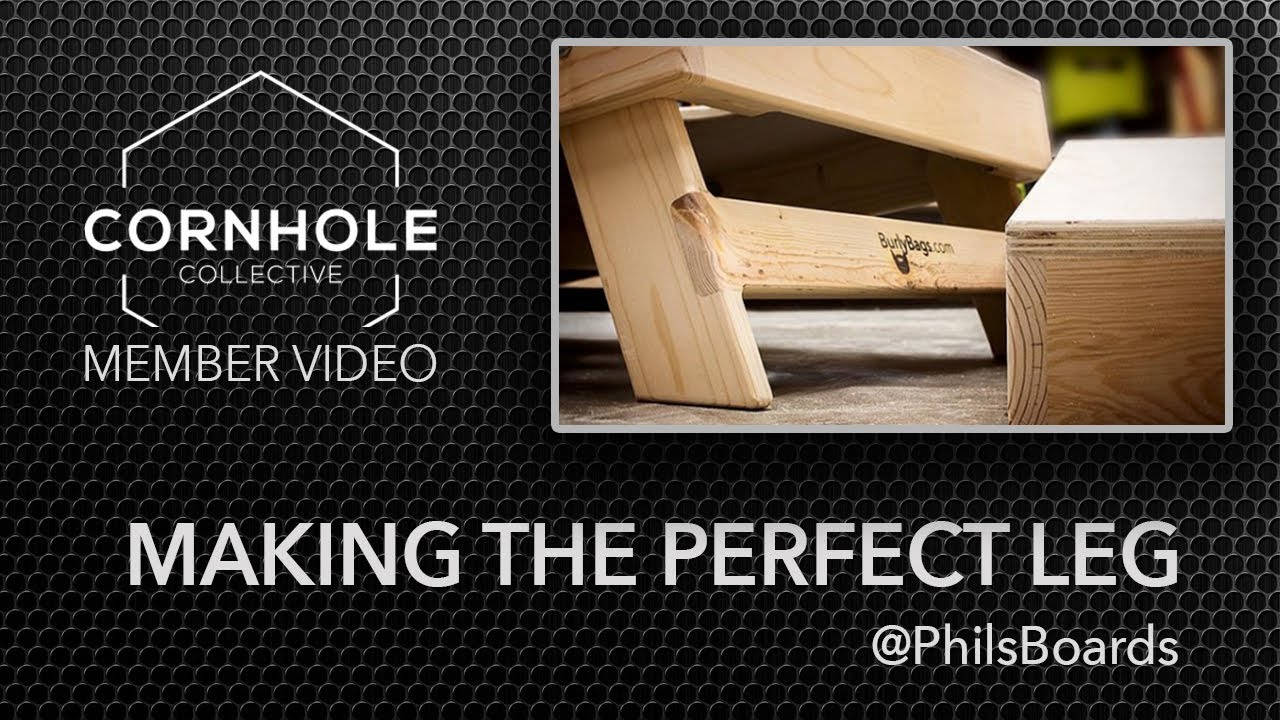The Perfect Leg: How to make cornhole Board Legs - YouTube