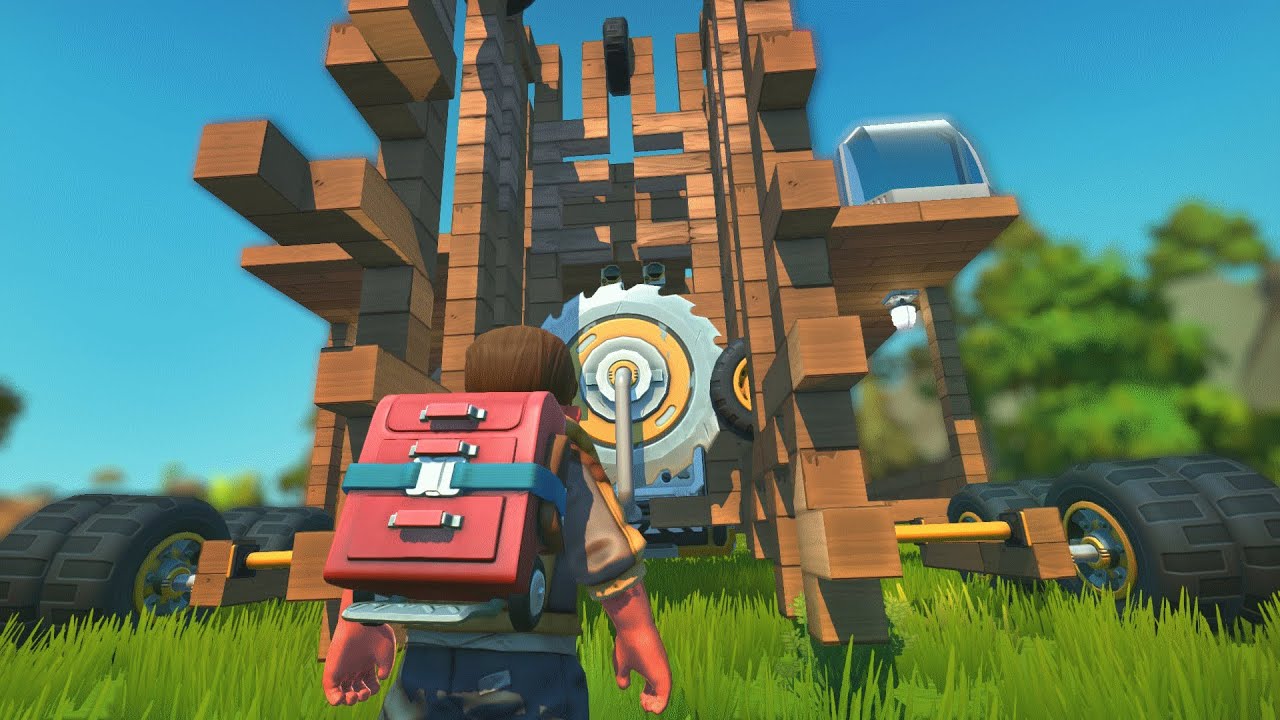 The Mobile Survival Base is Taking Shape! - Scrap Mechanic Live Stream ...