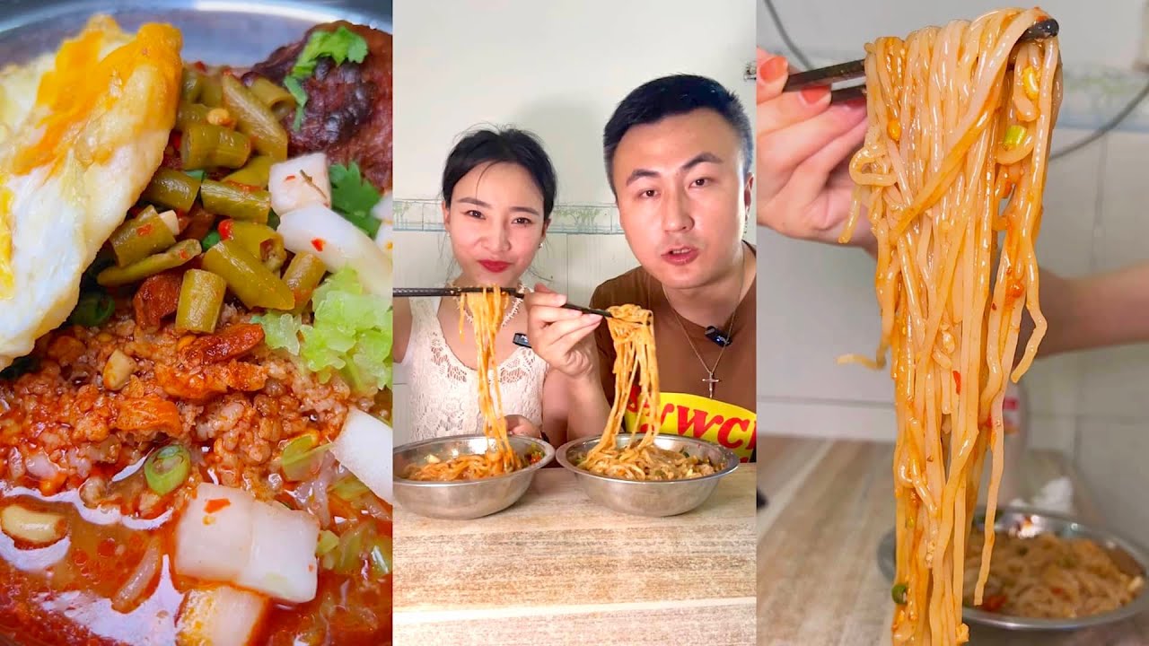 Handmade Rice Noodles, Traditional Chinese Food #ricenoodles #food # ...