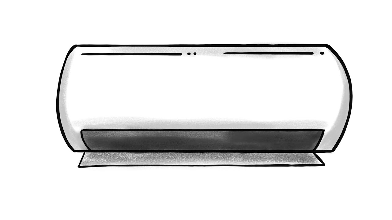 How to Draw AIR CONDITIONER / AC | Simple Drawing - YouTube