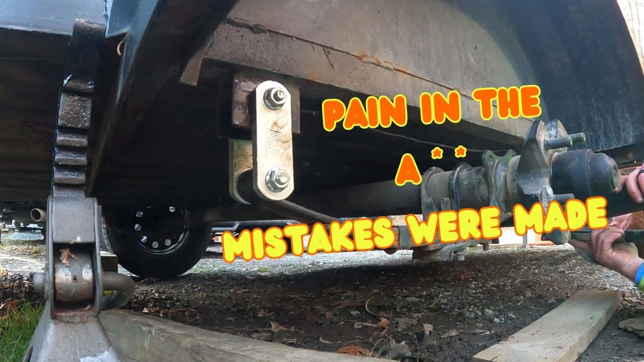 Replacing Suspension Shackles on Landscape Trailer | Didn't go ...