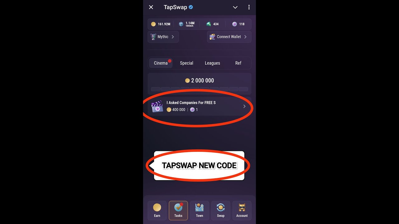 I Asked Companies for FREE Stuff | Tapswap New Video Code - YouTube