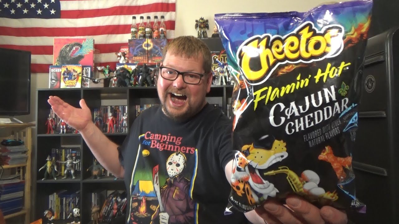 Tank Tries Cheetos Flamin Hot Cajun Cheddar - YouTube