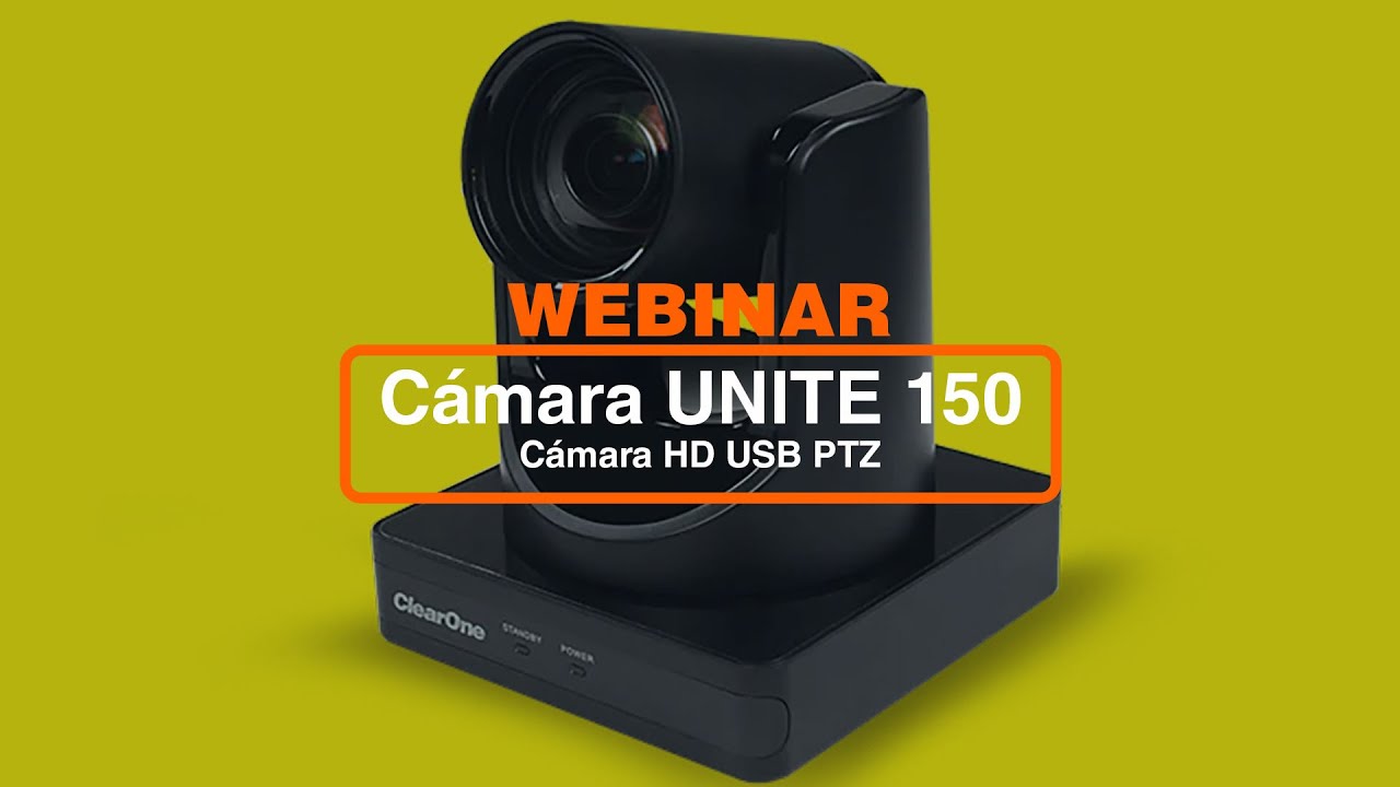 Webinar | Cámara UNITE 150 de ClearOne - YouTube