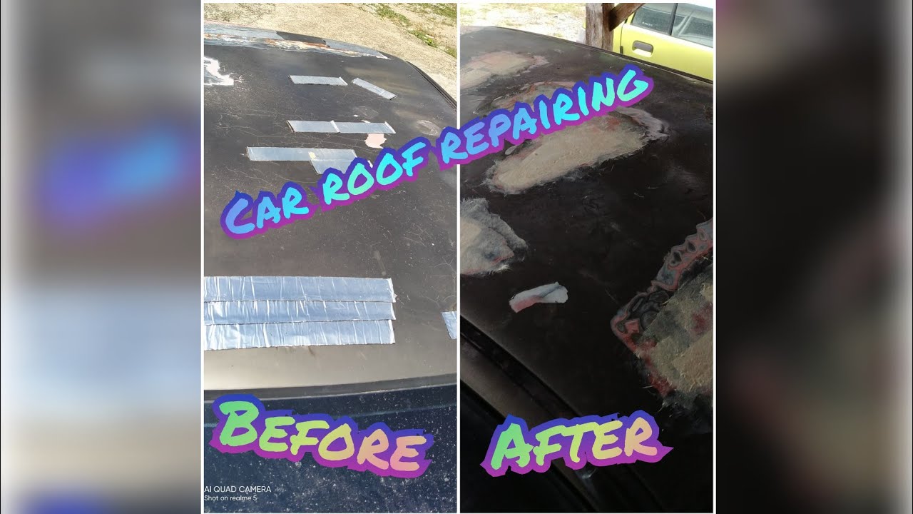 Car roof repairing (part 1) - YouTube