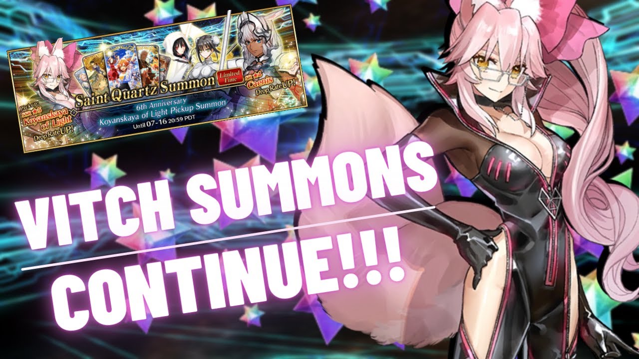 The Suffering Continues! Koyanskaya of Light (Tamamo Vitch) | FGO NA - 6th Anniversary Summons ...