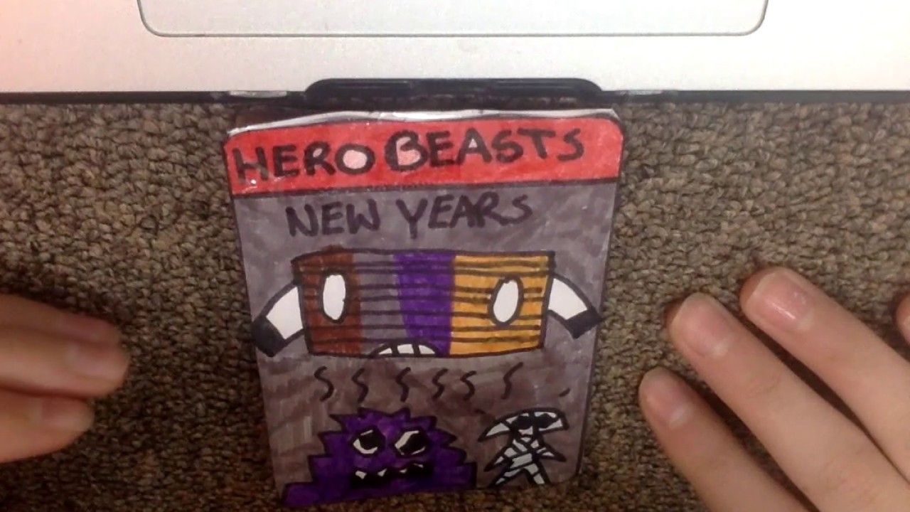 Homemade TCG booster pack Opening! New Years Edition (Hero Beast) - YouTube