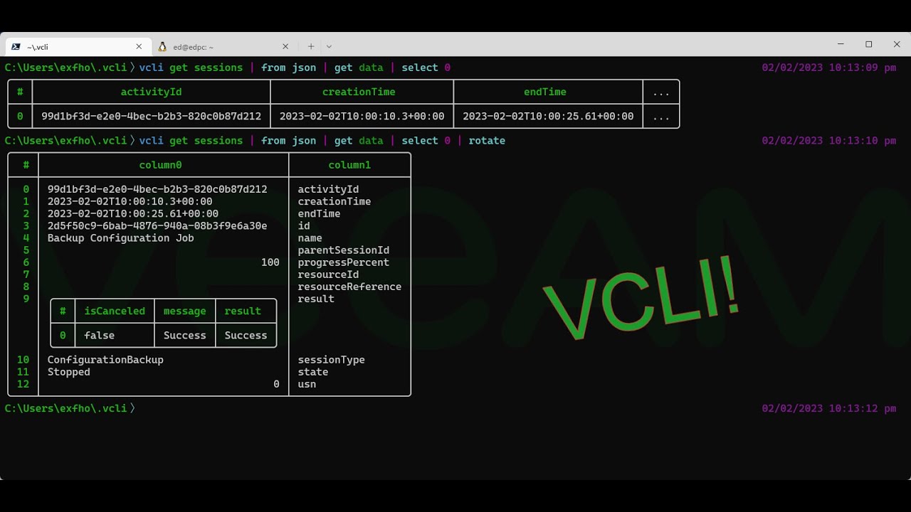 vcli - a universal Veeam CLI - YouTube