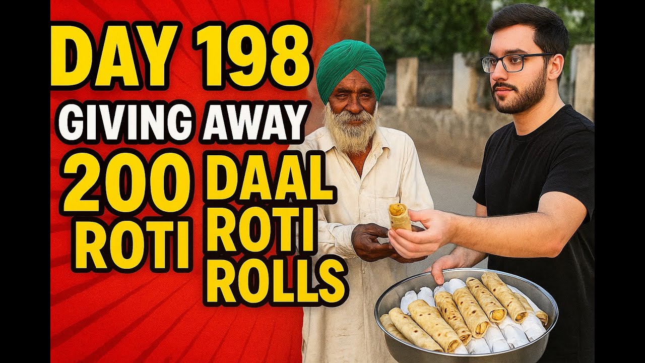 Cooking 200 daal roti rolls for the homeless (Day 198 Ride-along) - YouTube