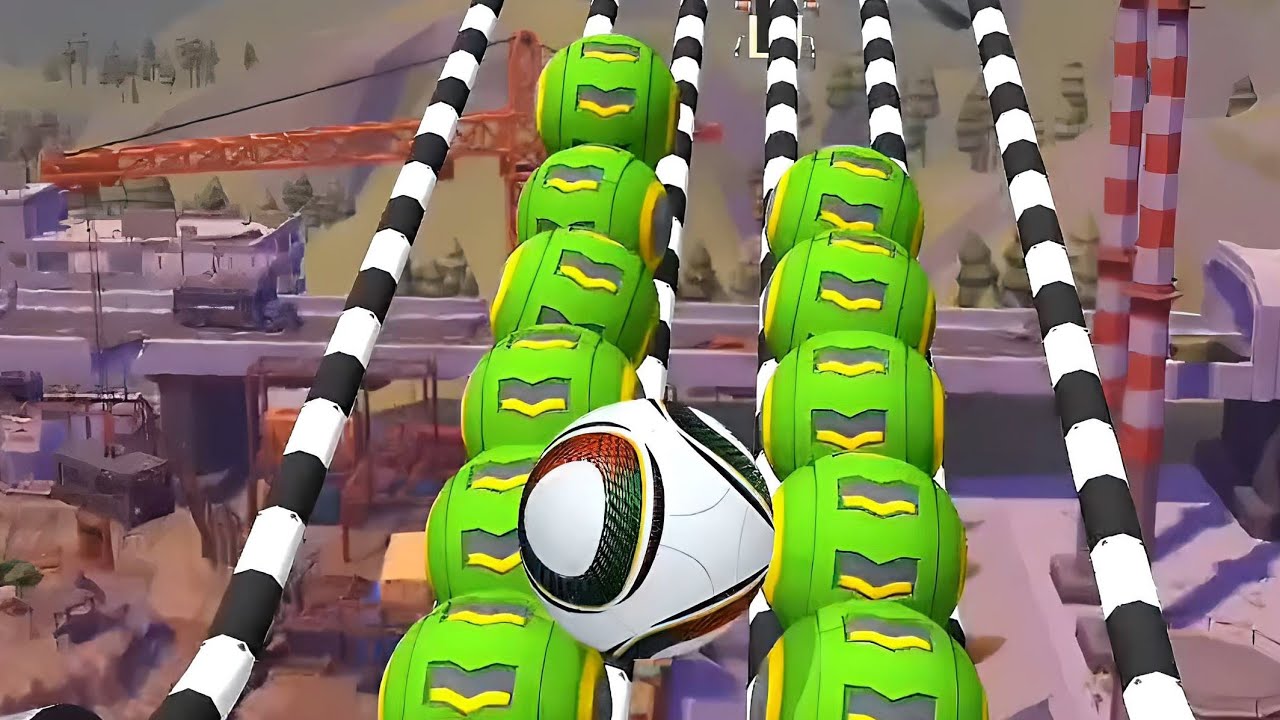 Rolling Ball Sky Escape Gameplay Speedrun All Levels 411 - YouTube
