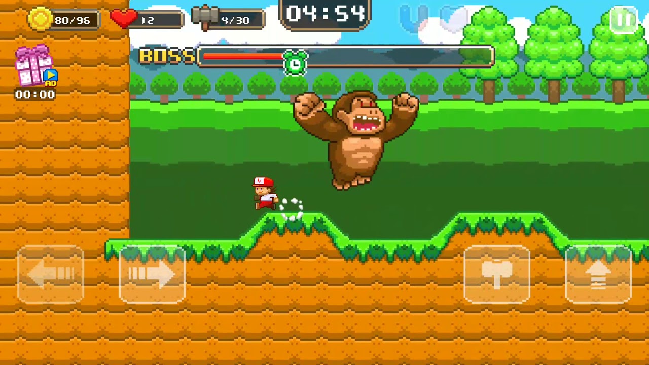 SUPER JIM JUMP BOSS FIGHT GAMEPLAY - YouTube