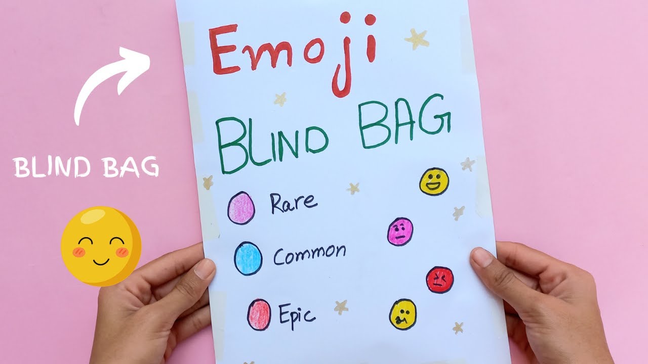 Blind Bag Paper Tutorial Emoji DIY - YouTube