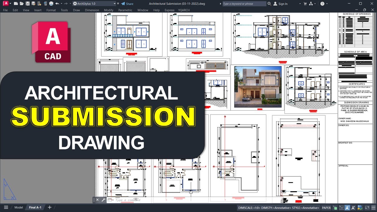 Architectural SUBMISSION DRAWING of Residential Building - YouTube