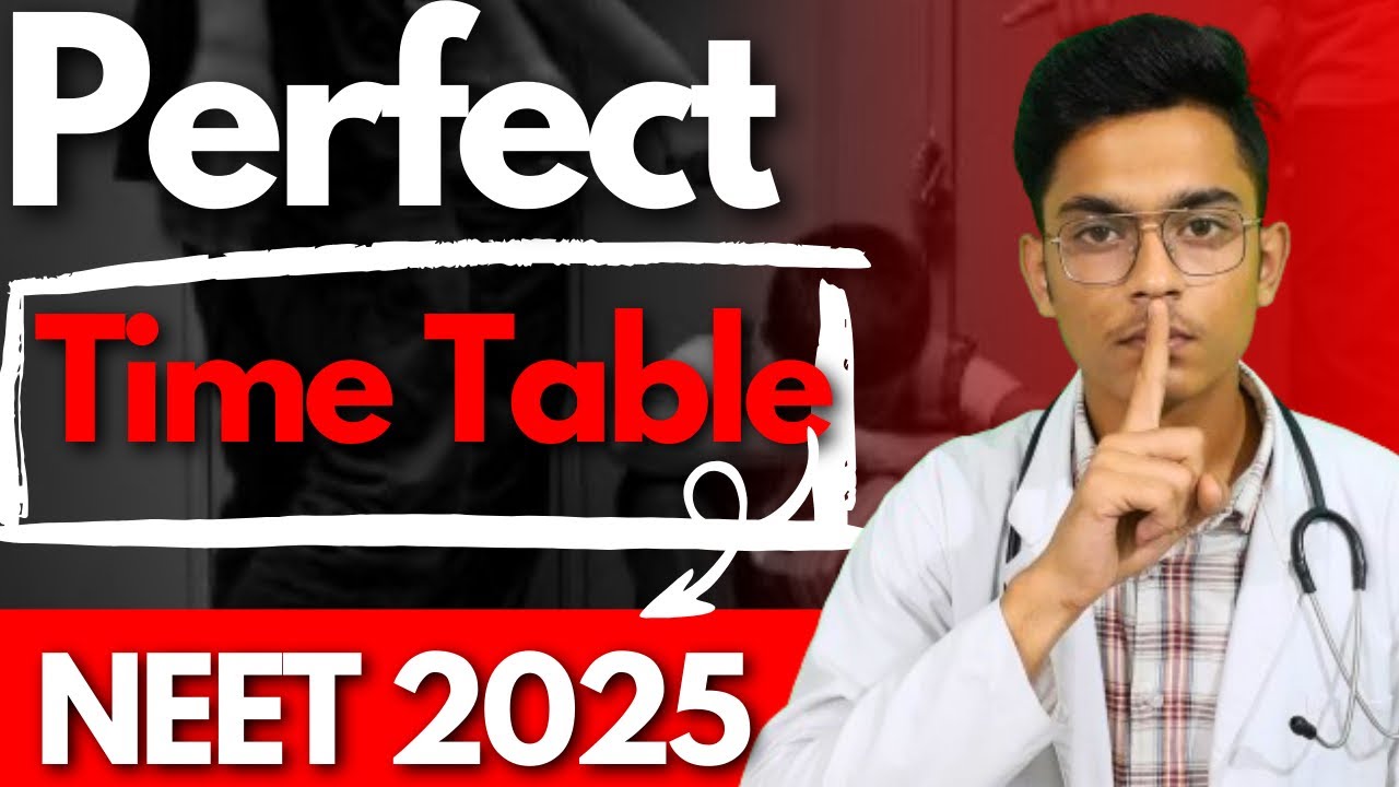 ⏱️How to Make PERFECT TIME TABLE which Actually Works 📍NEET 2025 #neet ...