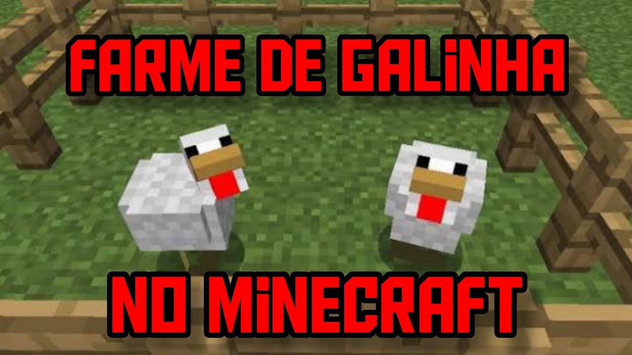 Como fazer uma farme 100% AUTOMATICA de galinha no Minecraft. - YouTube