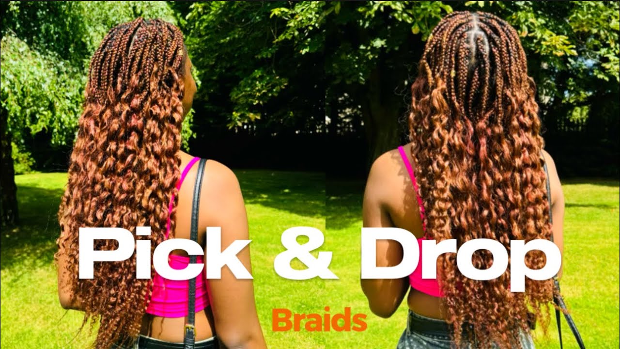 Viral Pick and Drop Braids with Xpression Hair | Step by Step Tutorial ...