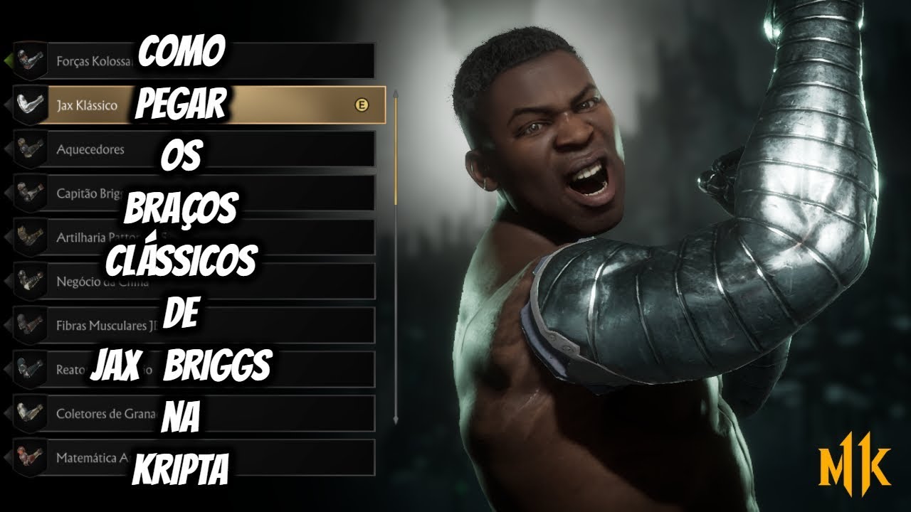 Como Conseguir os Braços Clássicos de Jax Briggs na Kripta - MORTAL ...