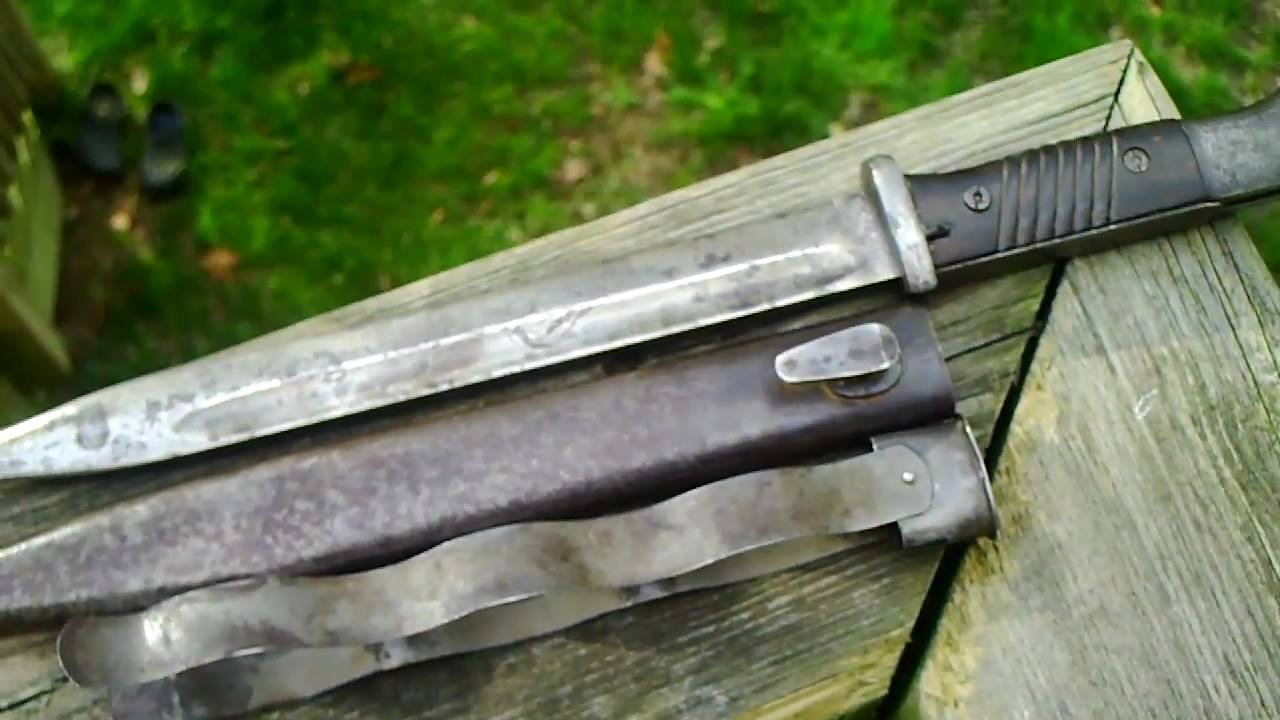 WW2 German Bayonet Disassembled into Parts - YouTube