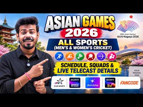 Asian Games 2026 Live - Asian Games 2026 Schedule & Broadcasting Rights