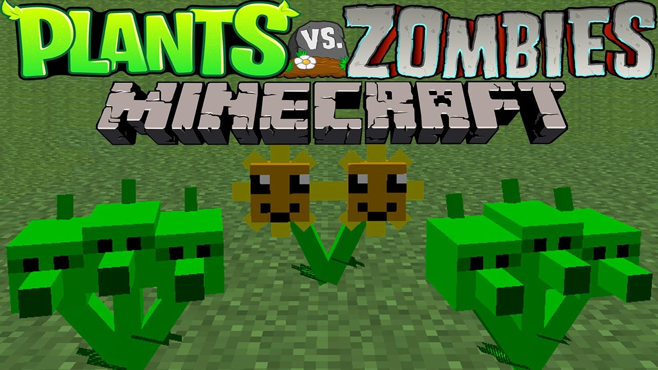 Plants vs. Zombies 2 Minecraft Mod - TEAM PLANTS FIGHT - YouTube