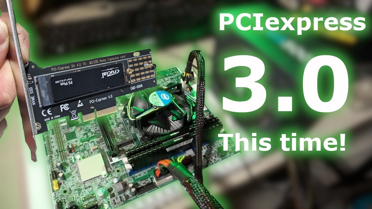 My mistake! Lets re-test the PCIe NVMe adapters, on a REAL PCIe 3.0 ...