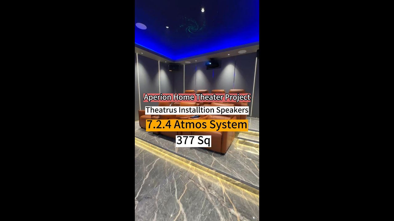 Dolby Atmos 7.2.4 Home Theater Project | Aperion Theatrus Studio & Cinema Install Speakers - YouTube